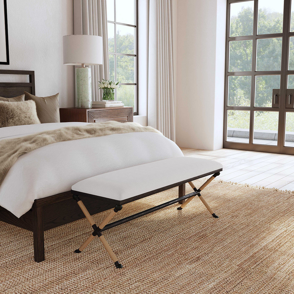 Small Bedroom Benches - End of Bed Benches & Narrow Seats - HTGT Furniture