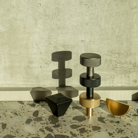 Solid Brass Designer Cabinet Hardware - Knobs & Pulls - Hapny Home